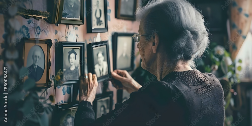 Woman hangs old family photos on wall to trace ancestors using DNA ...