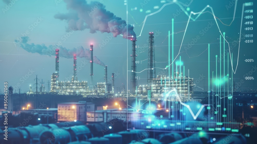 A visual representation of the carbon footprint associated with ...