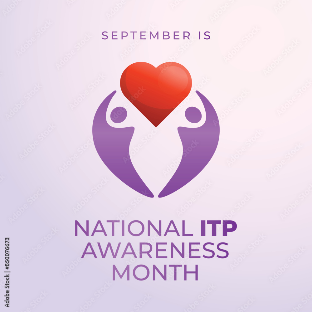 vector graphic of national itp awareness month ideal for national itp ...