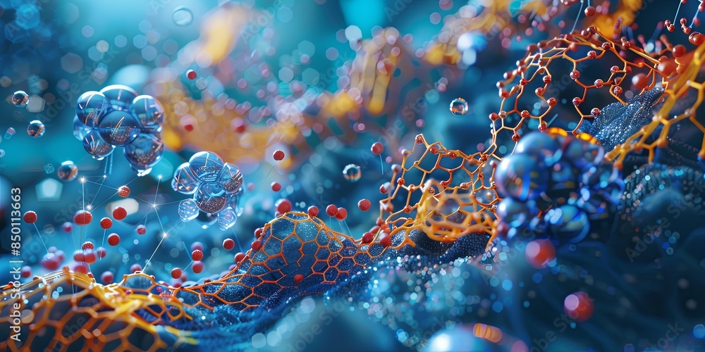 In this image, nanoscale structures, nanomachines, and nanorobots are ...