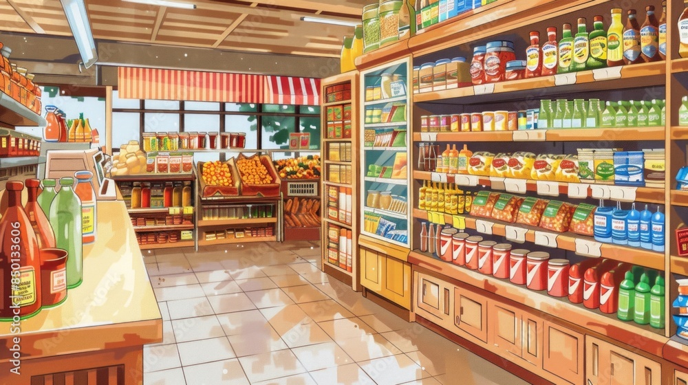 International Foods Section: Illustrate the international foods section ...