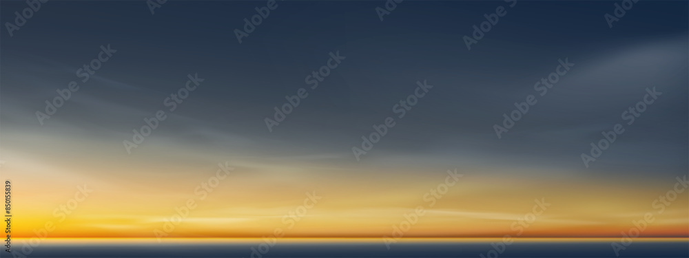 Sunset Sky Background,Sunrise with Yellow and Blue Sky,Nature Landscape ...