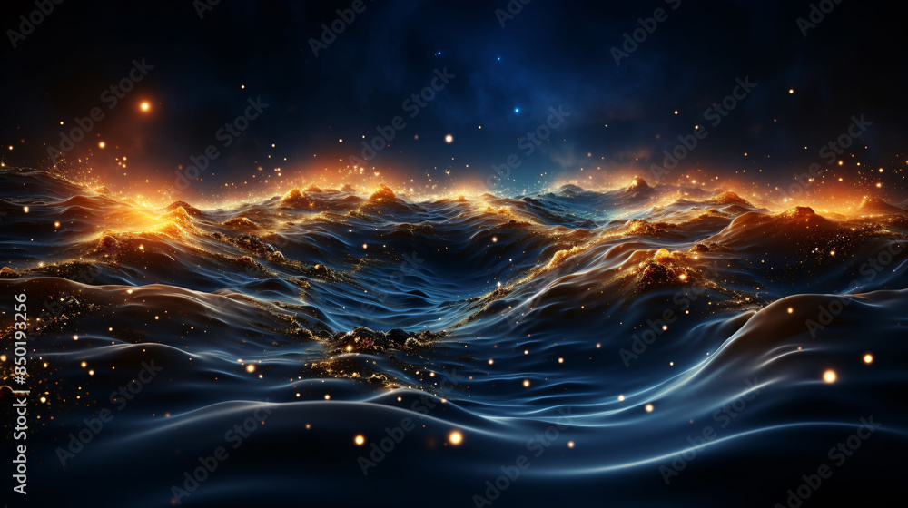 Abstract luxury particle background, abstract graphic poster PPT ...