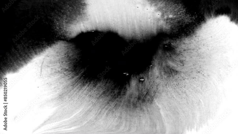 ink transition on white screen, drop texture, ink transition splatter ...