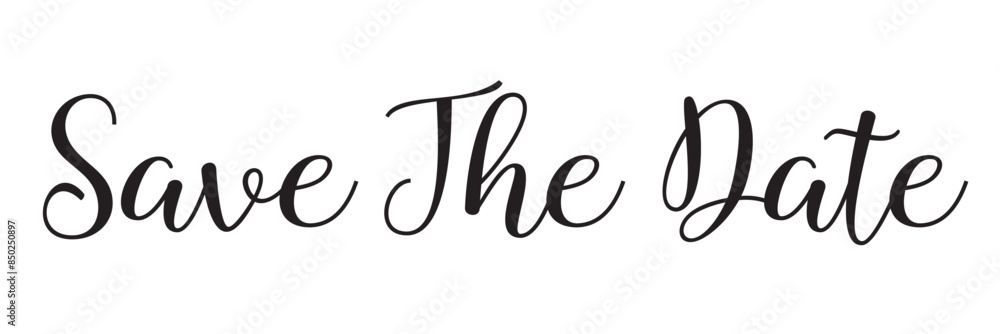 Save the date. Wavy elegant calligraphy spelling for decoration of the ... Save the date. Wavy elegant calligraphy spelling for decoration of the ...