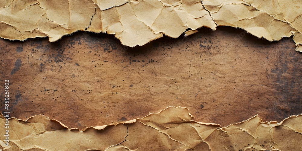 Vintage torn paper texture background from an old rare book page ...