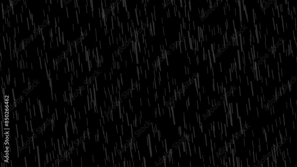 Serene 4K Rain Animation: Peaceful Rainfall in Ultra HD Stock Video ...