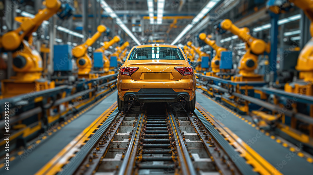 Modern Car Manufacturing Facility. Modern car manufacturing facility ...