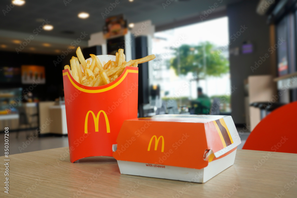 Bangkok, Thailand - June 14, 2024: McDonald's restaurant in Bangkok ...
