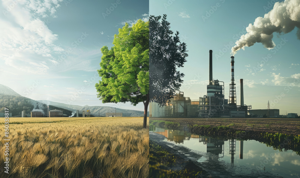Pollution is destroying nature and causing global warming and climate ...