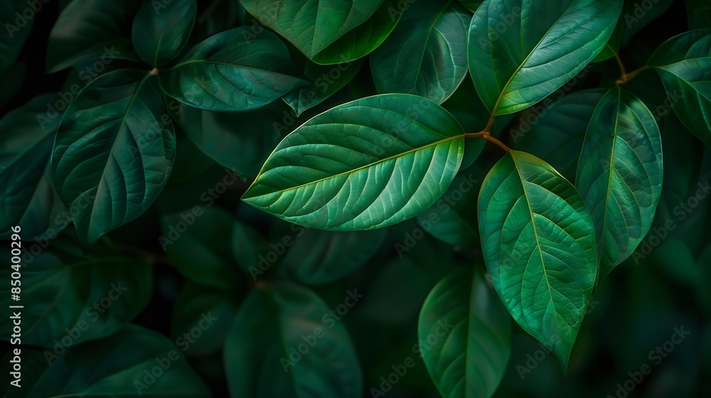 Nature of dark green leaf in garden Natural green leaves plants using ...