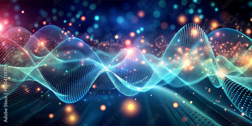 Modern Clean Header Designs: Multi colored Helix Bokeh Effect and ...