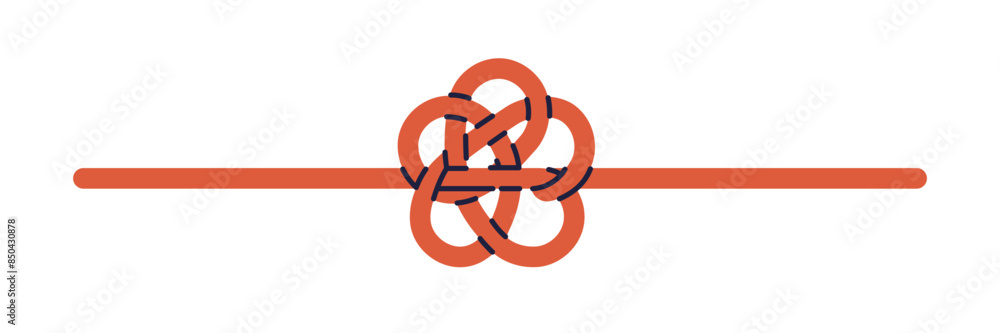 Mizuhiki knot, cord. Japan adornment, decoration art. Japanese string ...