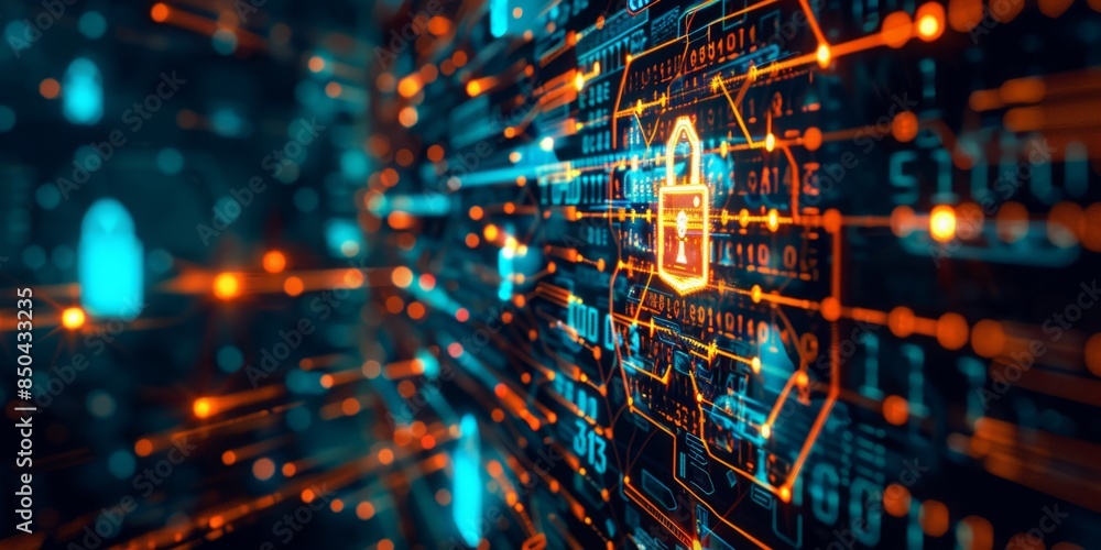 Machine Learning Process Infographic with Blurred Background and Copy ...