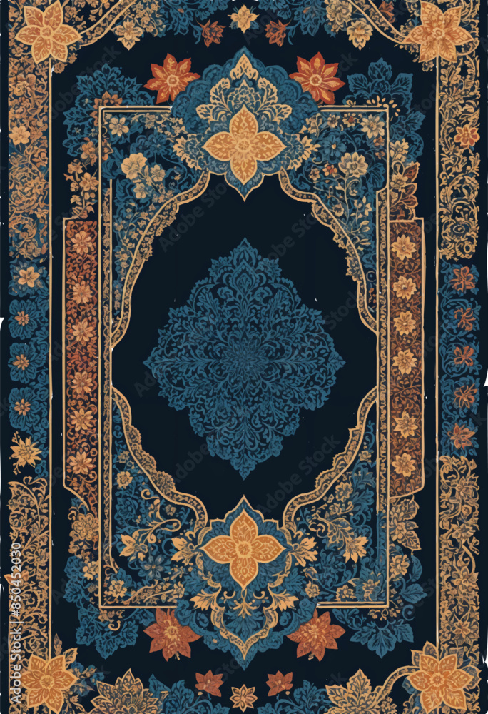 a vector border design of traditional malaysian songket patterns and ...