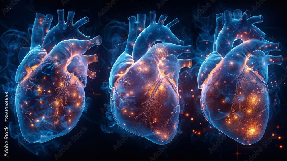 Illustrate the process of cardiac imaging, showing how techniques such ...