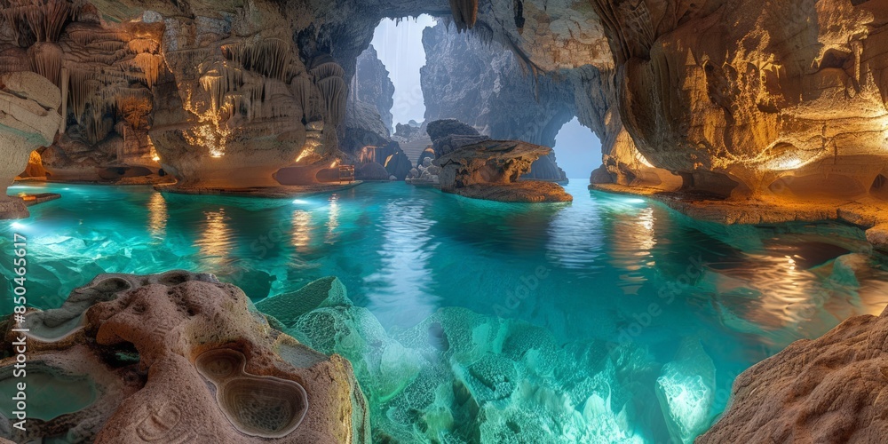 The surreal Jeita Grotto in Lebanon, an extensive cave system with ...