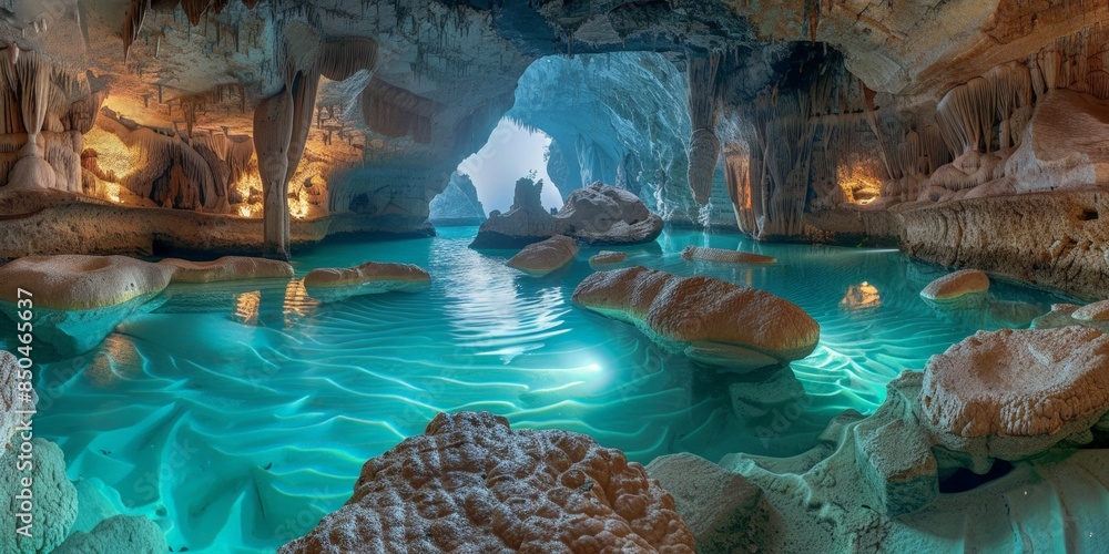 The surreal Jeita Grotto in Lebanon, an extensive cave system with ...