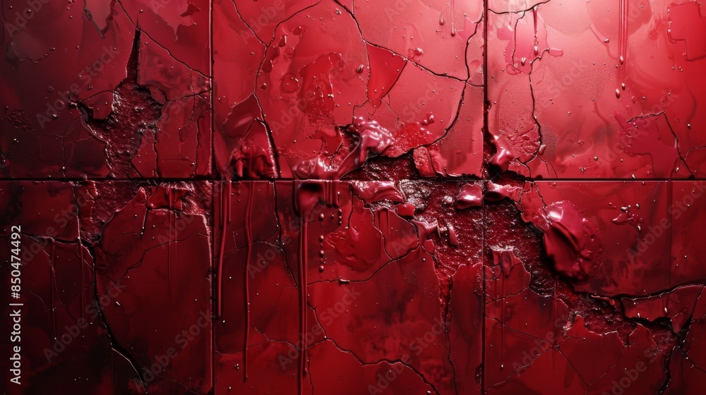 Illustrate blood splatter patterns with different surface textures and ...