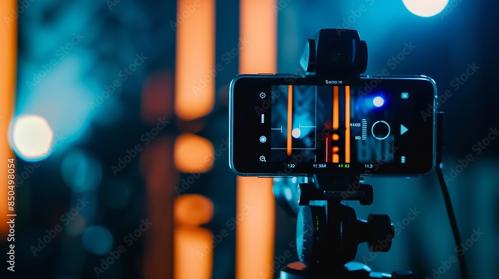 Phone vertical camera screen smartphone recording overlay frame with ...