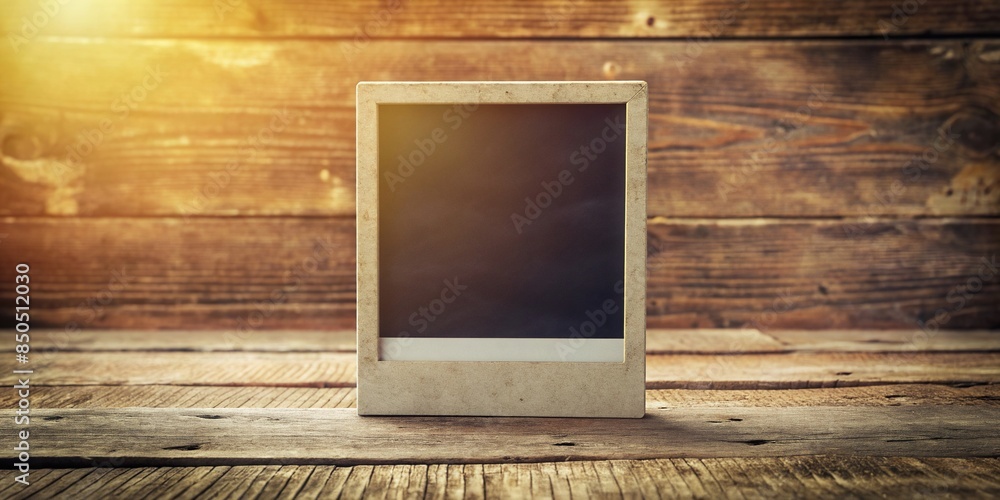 Instant vintage film frame Instagram post template with polaroid photo ...