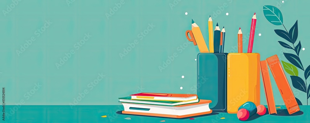 Course syllabus flat design side view education cartoon drawing Triadic ...