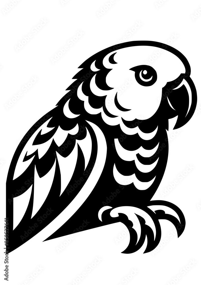 Parrot SVG, Bird SVG, Pirate Bird SVG, Ara parrot SVG, Feathers SVG ...