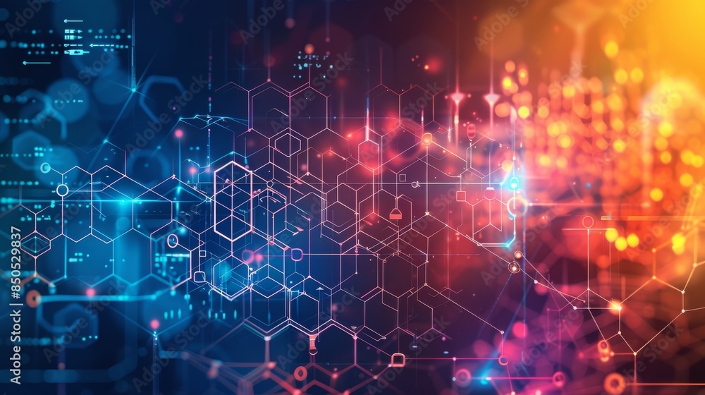 Modern and innovative background for a PPT, integrating themes of smart ...