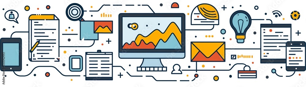 Metadata Management An icon representing metadata and its management ...
