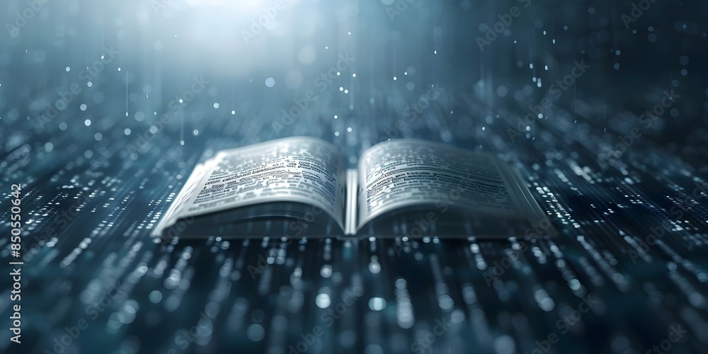 Book inspired neural network tech with satanic themes. Concept Neural ...