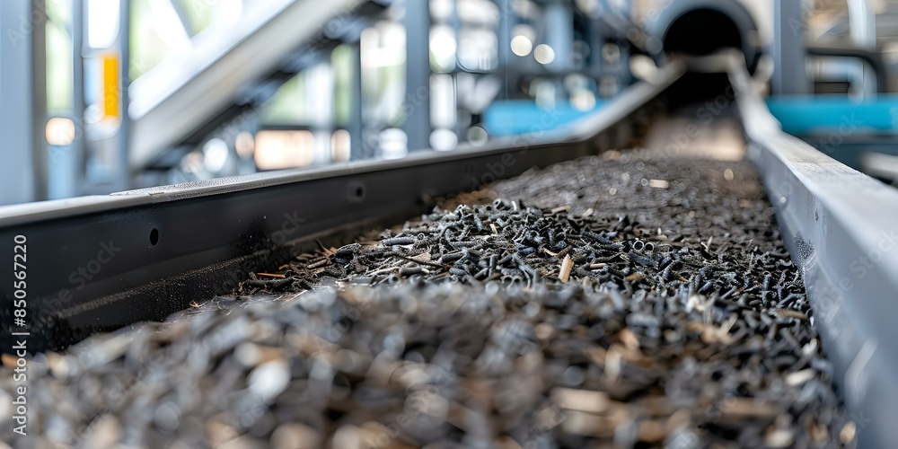Conveyor system moves biomass to pyrolysis reactor for biochar ...