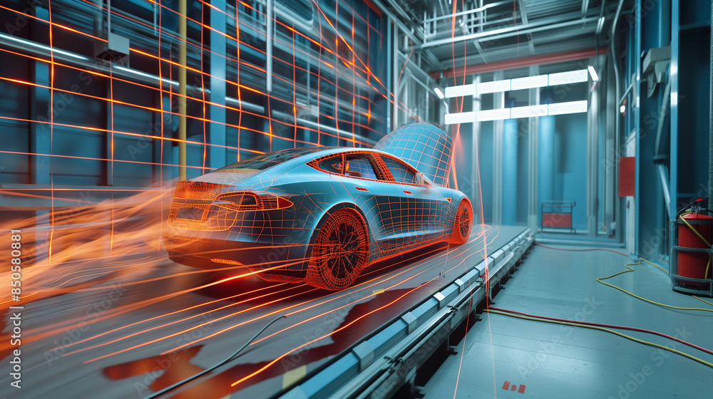 A holographic wind tunnel simulation testing the aerodynamic efficiency ...