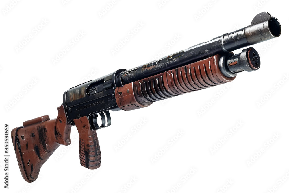 Rugged Combat Shotgun on transparent background.PNG Stock Illustration ...