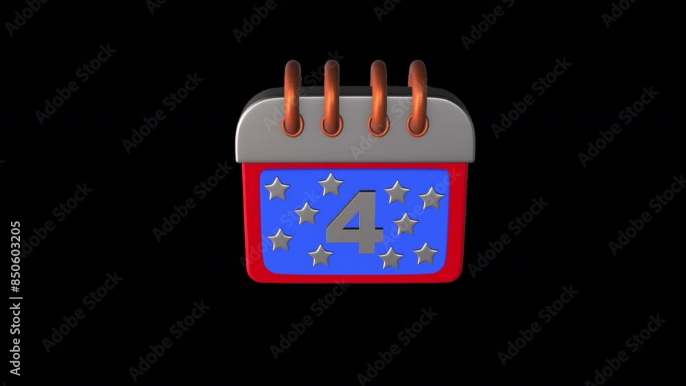 Celebrate American Independence Day with the vibrant "4th July Calendar ...