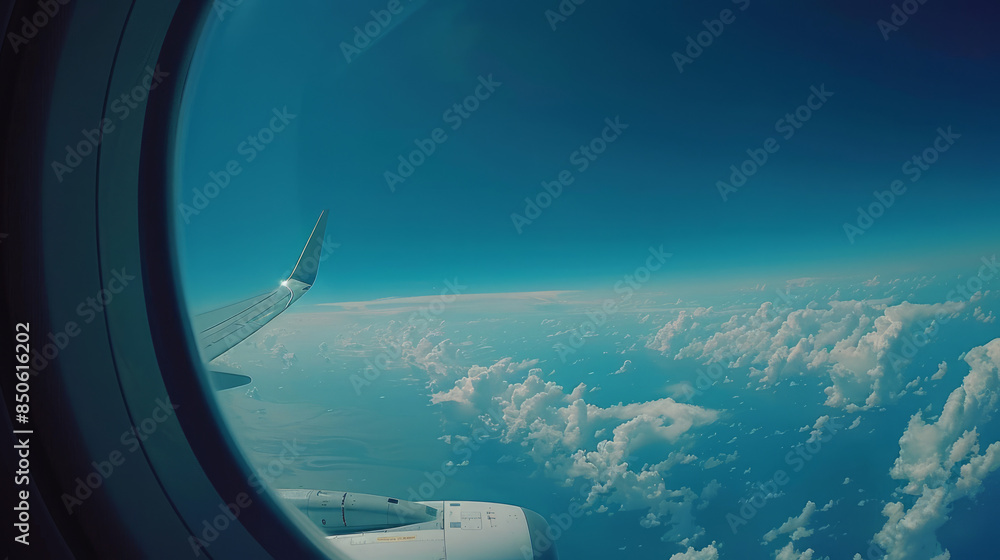 From the passenger seat of a plane, you can see a breathtaking view of ...