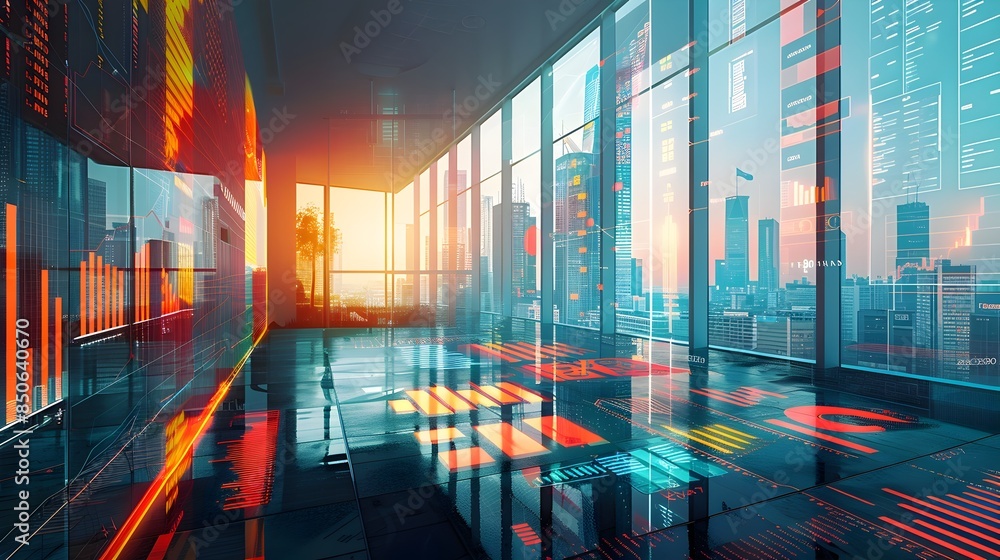 Vibrant Visualization of a Balanced Investment Strategy in Airy Modern ...