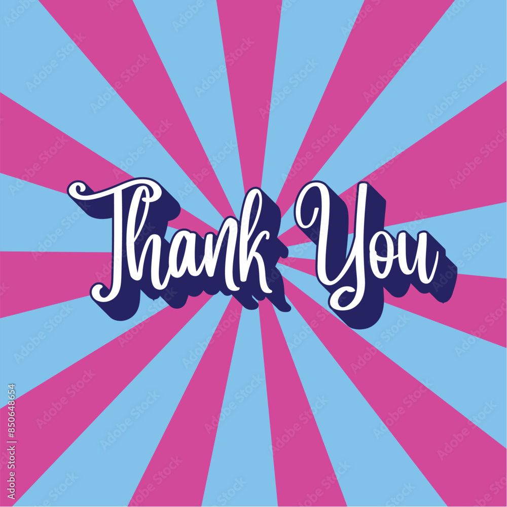 thank you text effect vector background design Stock Vector | Adobe Stock