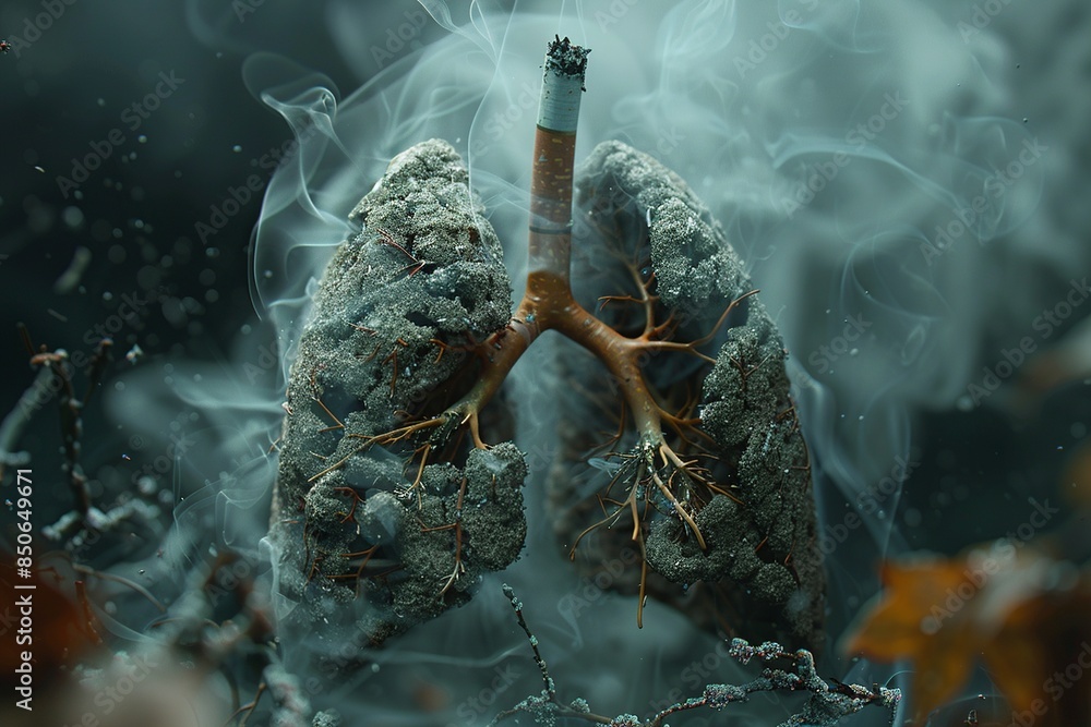 Explore the devastating effects of cigarette smoke on lung anatomy and ...