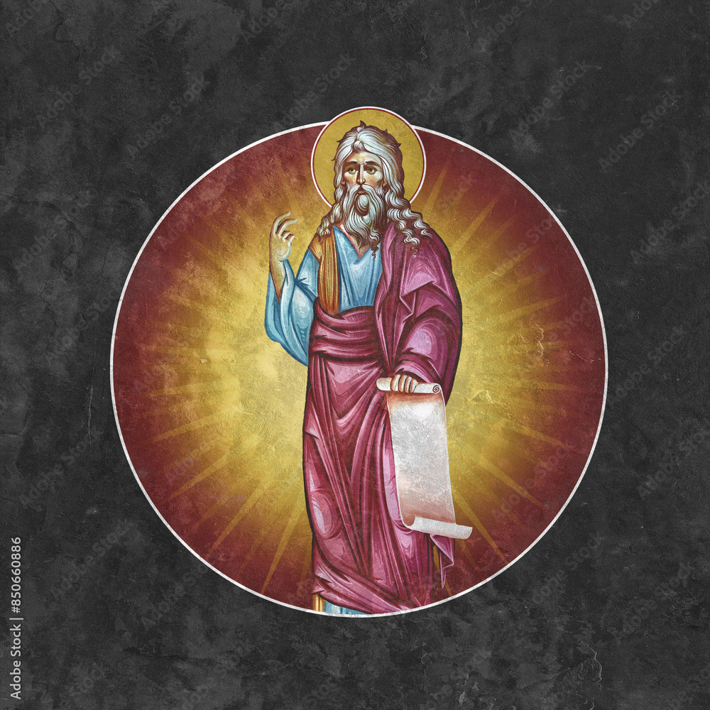 Christian traditional image of Jeremiah weeping prophet. Religious ...