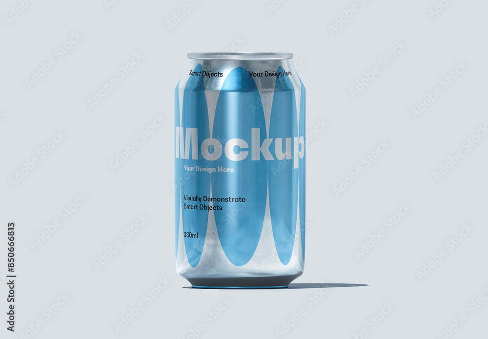 Pastel Drink Can Mockup Stock Template | Adobe Stock