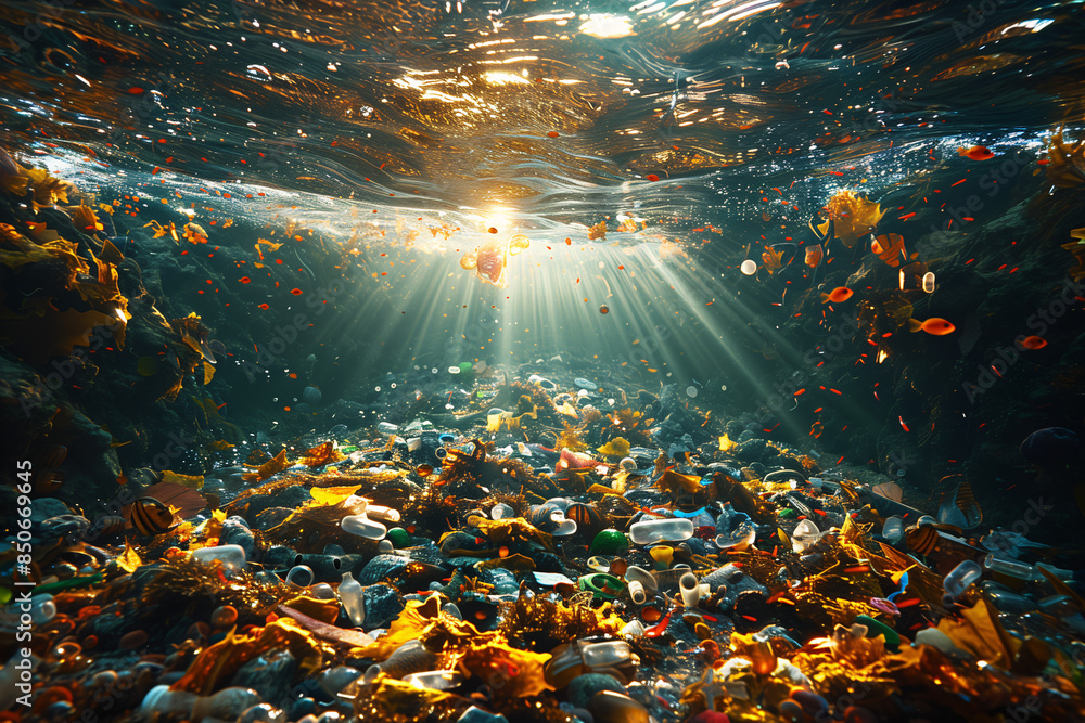 High-resolution image of microplastic pollution in a freshwater ...