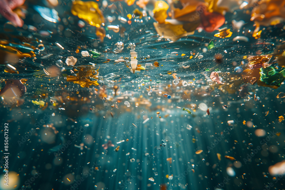 High-resolution image of microplastic pollution in a freshwater ...