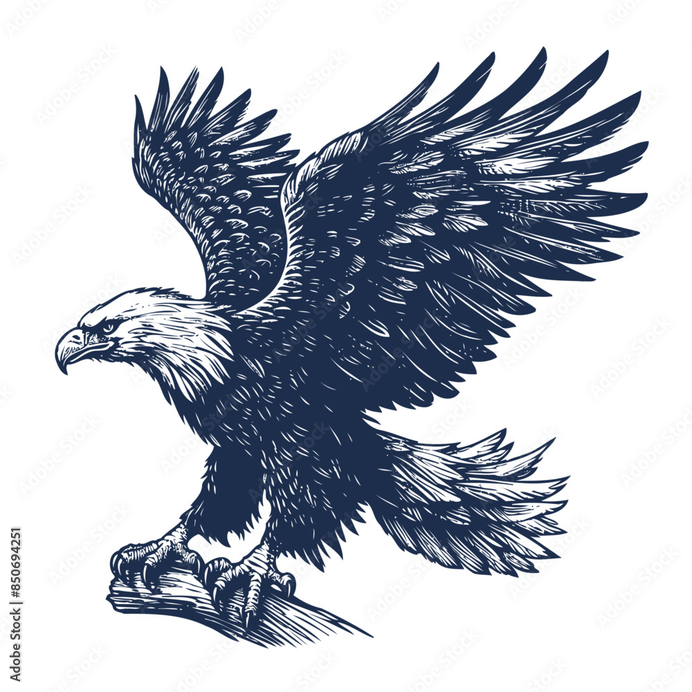 Eagle Vector, eagle silhouette, eagle Vector drawing Stock Vector ...