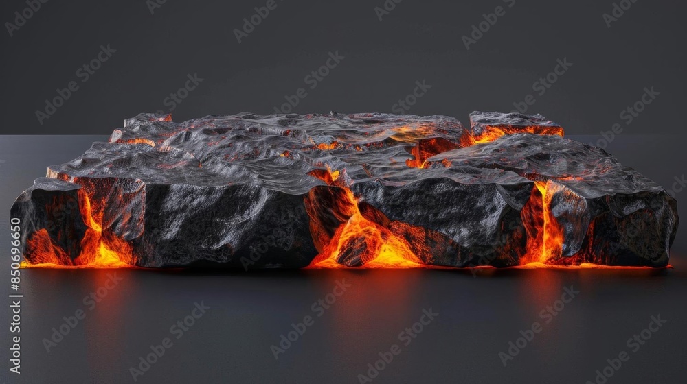 concept podium product lava texture skincare danger igneous manly ...