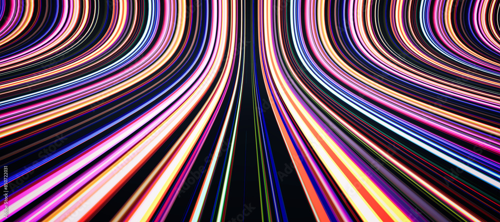 Colorful abstract light streaks effect animation background. Music ...