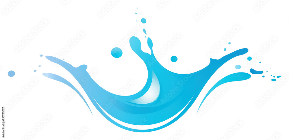 PNG Vector illustration icon water splash flat style logo white ...
