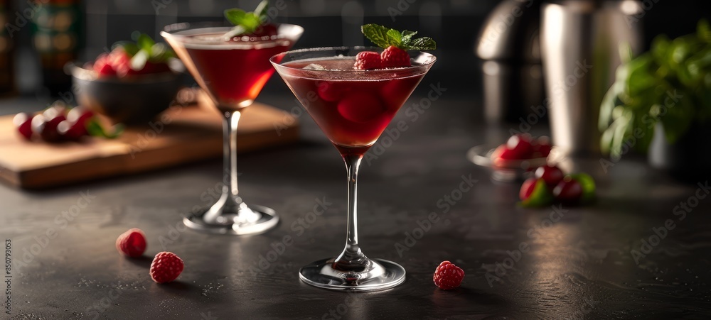 French Martini Cocktail from restaurant bar food photography. Popular ...