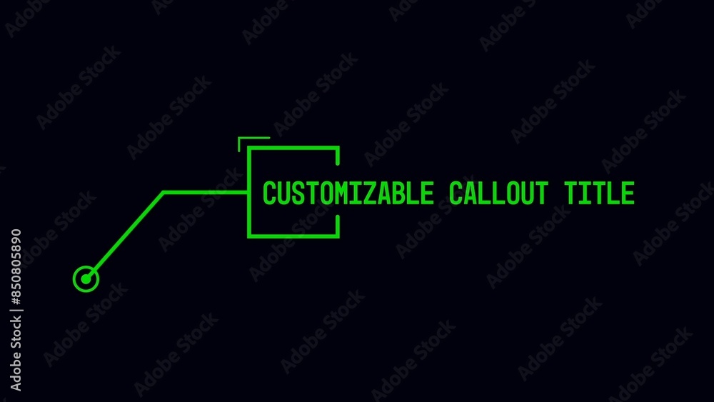 Futuristic Call Out Title Stock Template | Adobe Stock