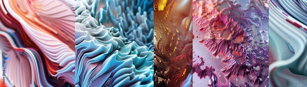 2024 design trends visualized through AIgenerated abstract art Stock ...