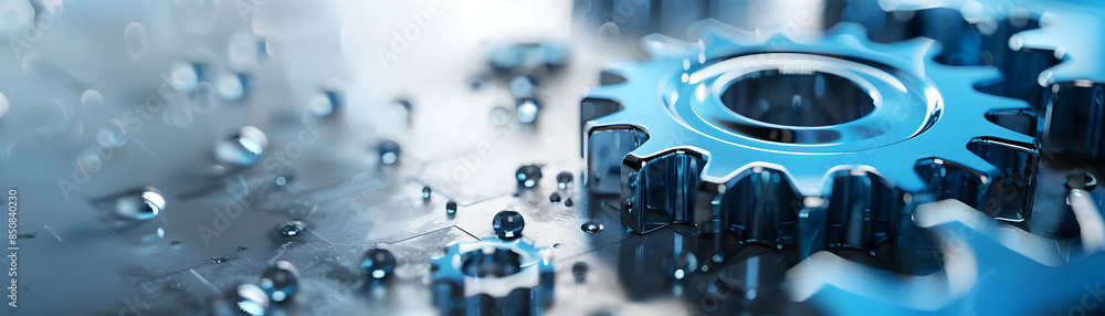 Vector Illustration of ERP Software Interface with Gear Icon on White ...